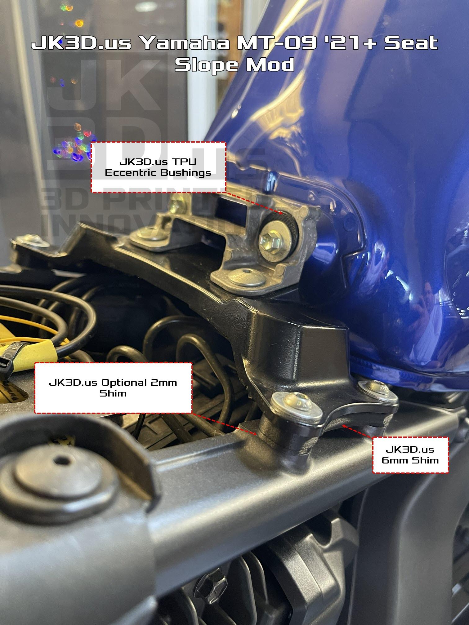 Yamaha MT-09 2021+ Seat Slope Mod – JK3D.us